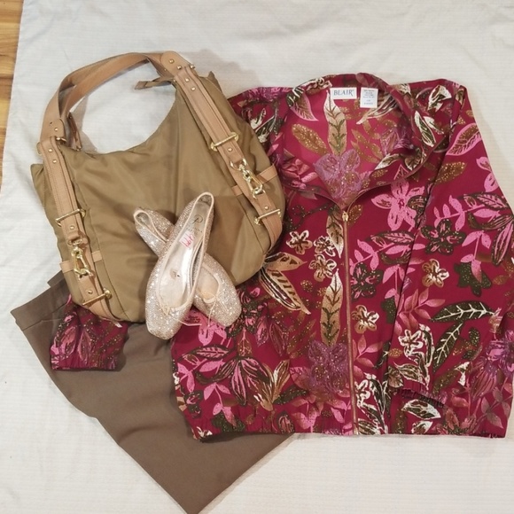 Blair | Jackets & Coats | Vintage Blair Lightweight Zip Up Floral ...